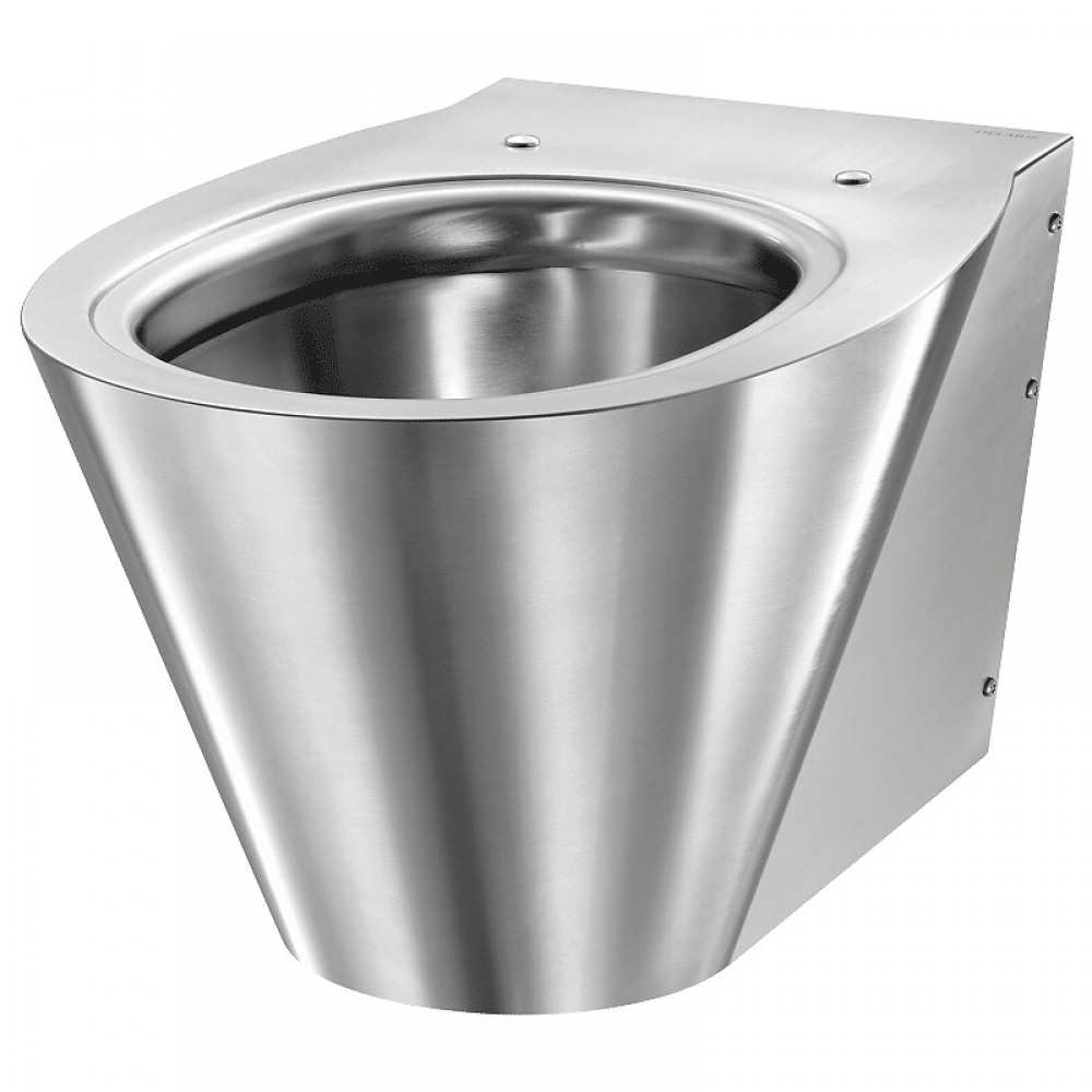 Cuvette WC suspendue en inox - alimentation horizontale - BCN S DELABIE ...