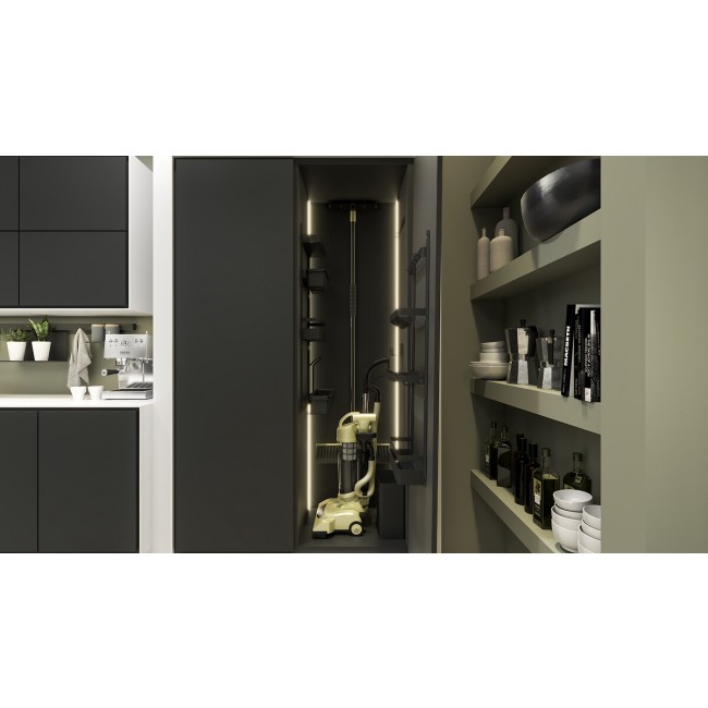 Barre de rangement 5 crochets en acier à emboîter pour rail K-Line Side ...