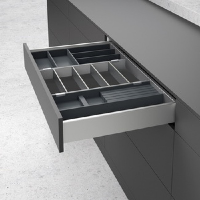 Range-couverts et ustensiles - en acier époxy - OrgaTray 630 HETTICH | Bricozor