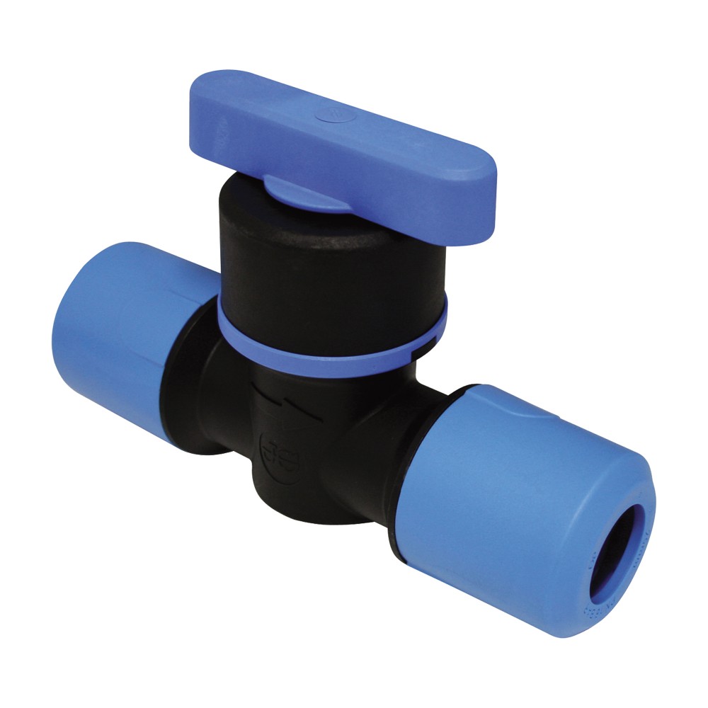 Robinet d'arrêt égal PE pour tube PE Ø 25 mm - instantané - Speedfit ...
