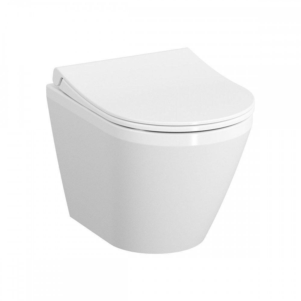 Cuvette WC suspendue compacte et sans bride avec abattant - Integra ...