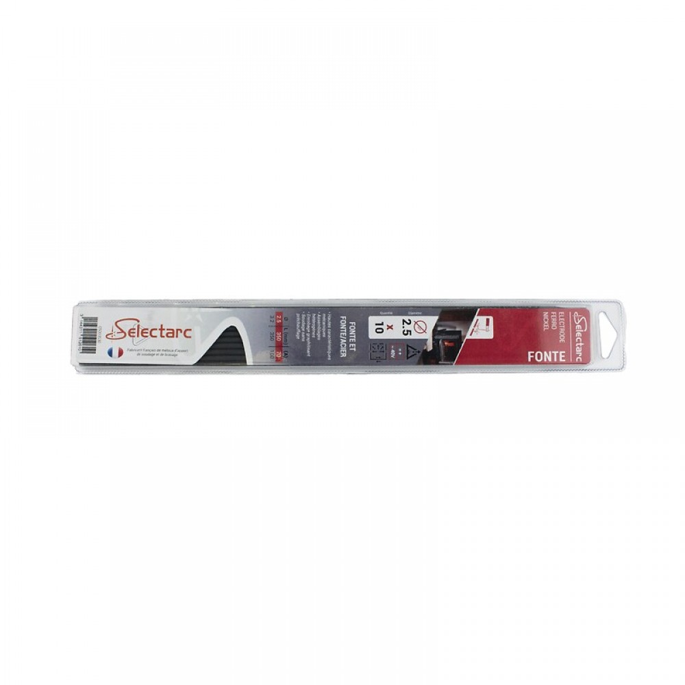Électrodes fonte diamètre 3,2 mm longueur 350 mm - par 8 SELECTARC ...