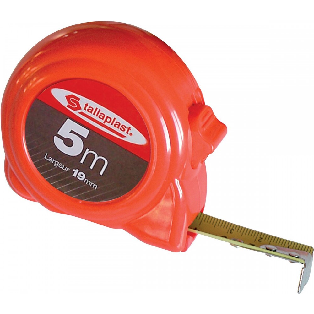 Mesure boîtier jaune fluo - 5 m TALIAPLAST | Bricozor