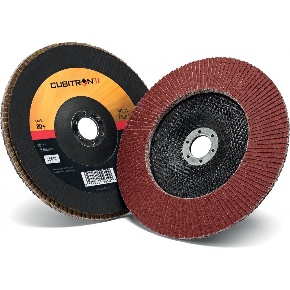 Disque abrasif à lamelles bombé 3M™ Cubitron™ II 967A - Boîte de 10 3M ...