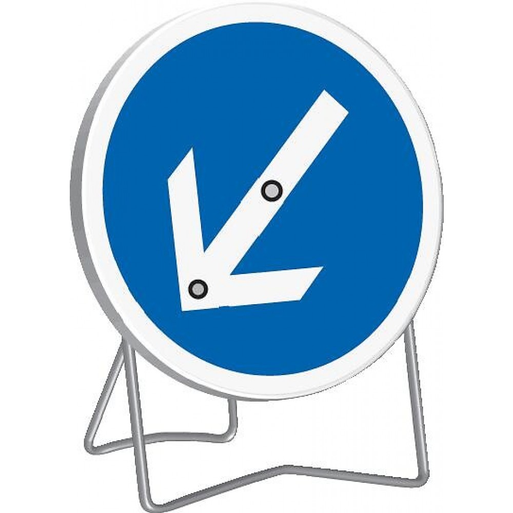 Panneau de signalisation B21 "FLÈCHE" orientable - classe T1 - Ø850mm ...