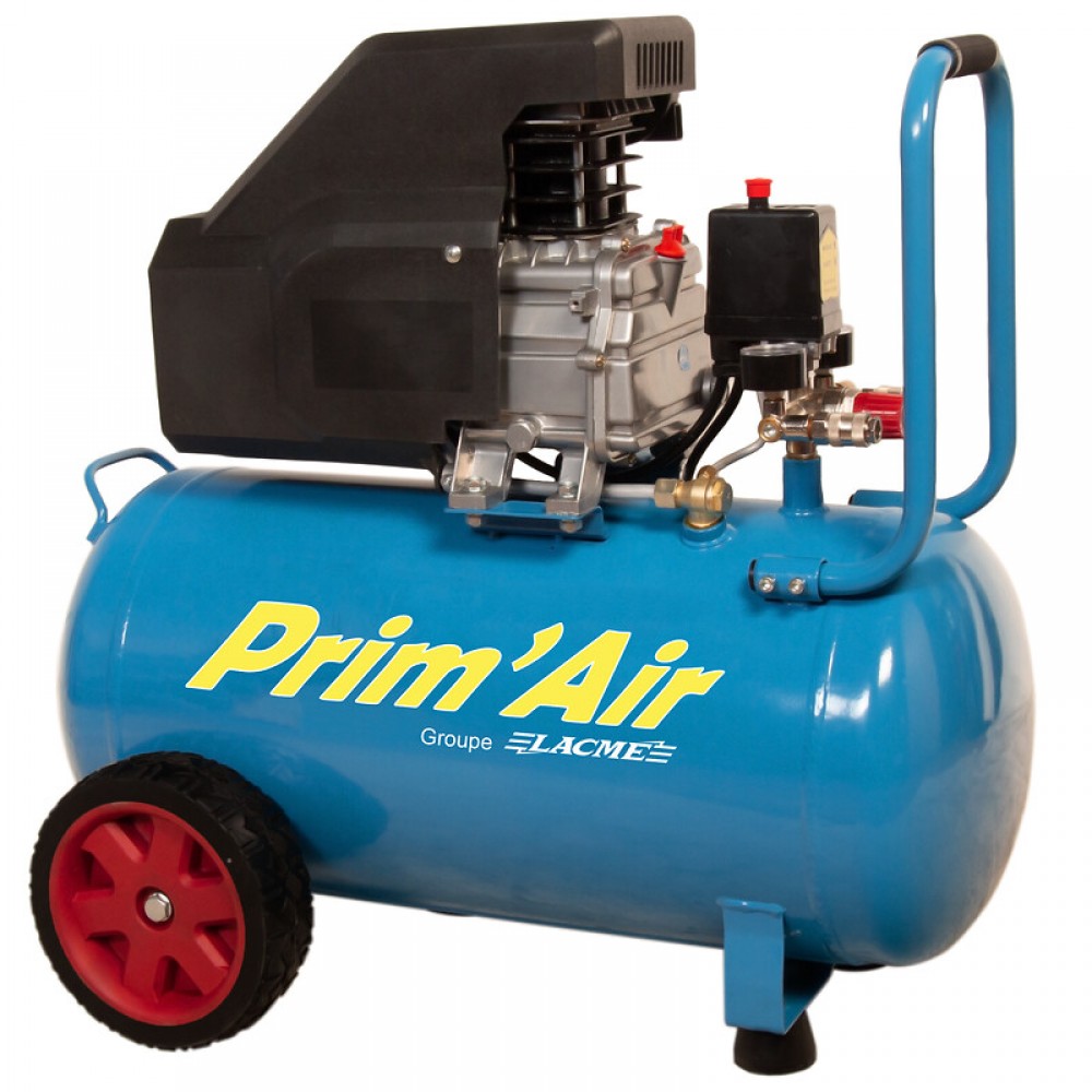 Compresseur d'air électrique lubrifié monophasé - 50L 2,5CV - Prim’Air ...