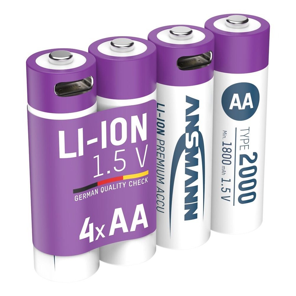 Pile rechargeable USB-C - batterie Li-ion ANSMANN | Bricozor