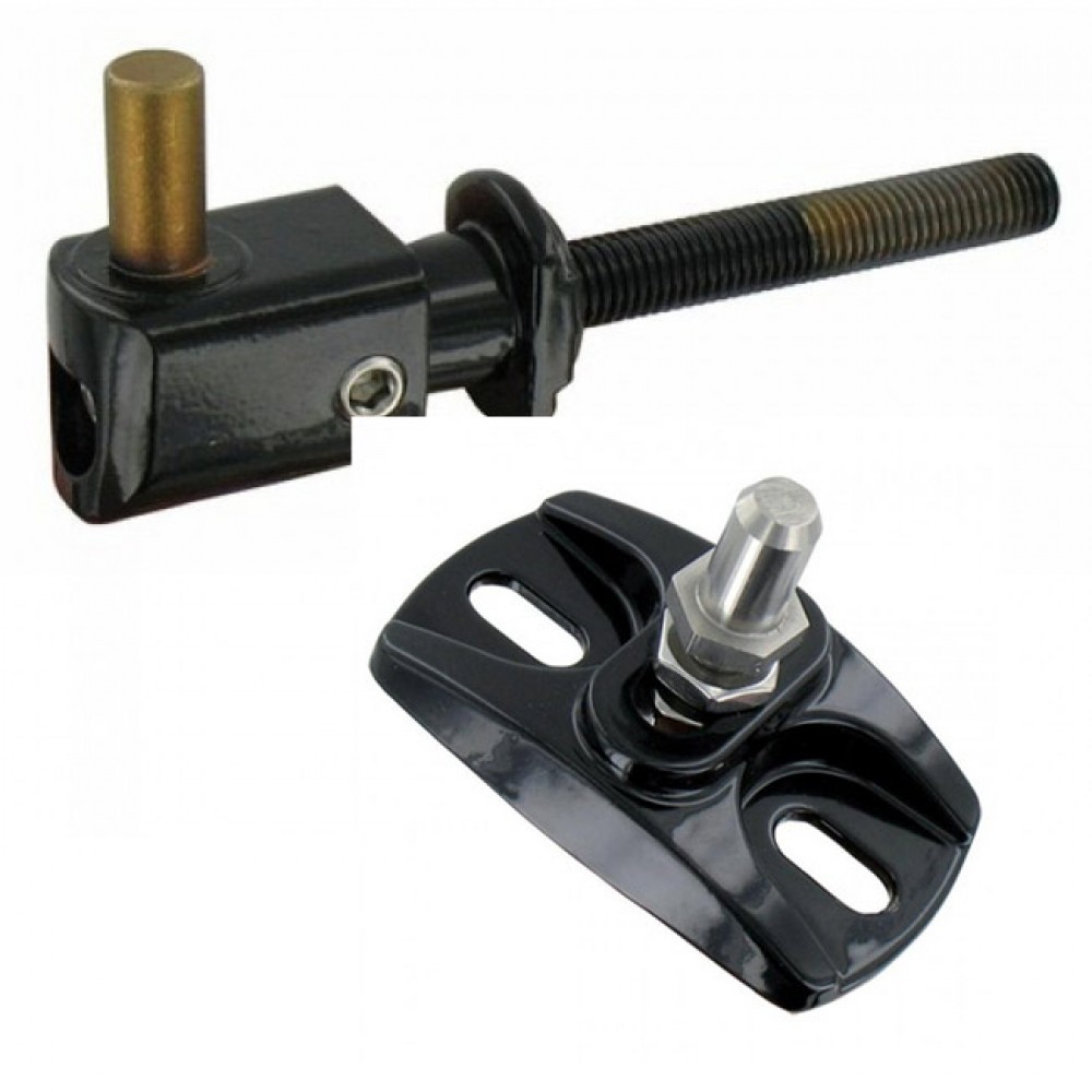 Lot gond de portail réglable sur vis métal à sceller - L 40 à 50 mm ...