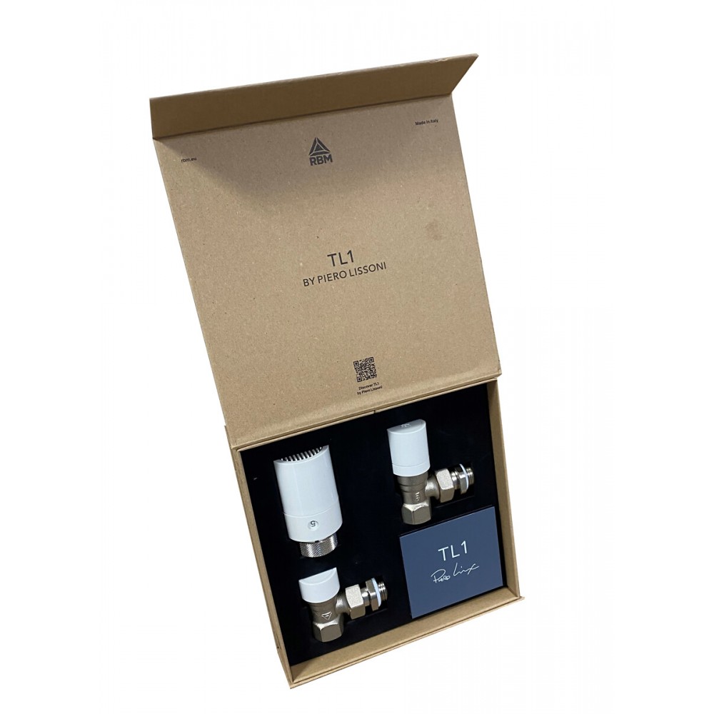 Kit thermostatique complet équerre 15x21 TL1 by Piero Lissoni RBM | Bricozor