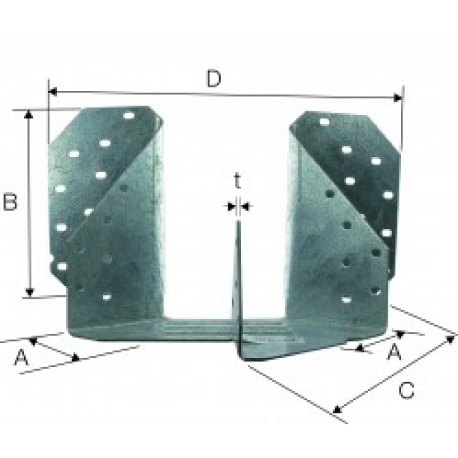 Étrier de croupe - THJA26 SIMPSON Strong-Tie | Bricozor