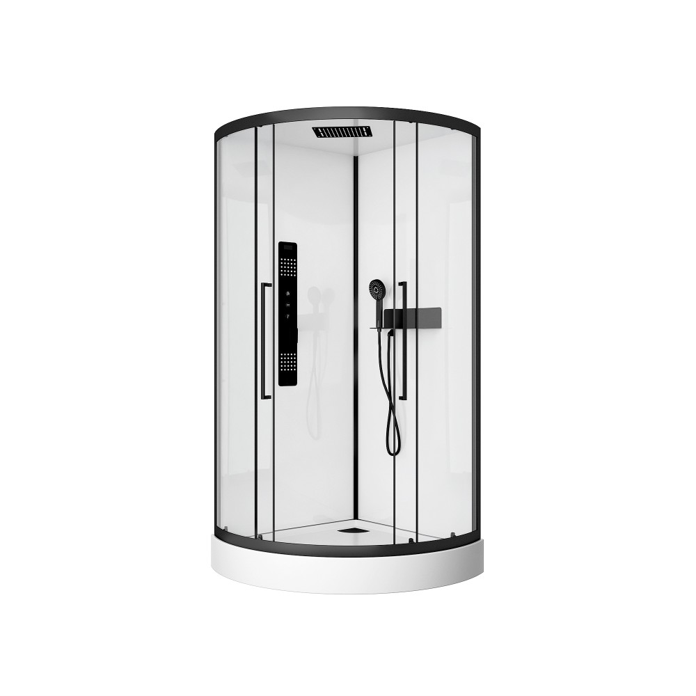Cabine de douche hydromassante 1/4 rond 90 cm Urban 2 - porte ...