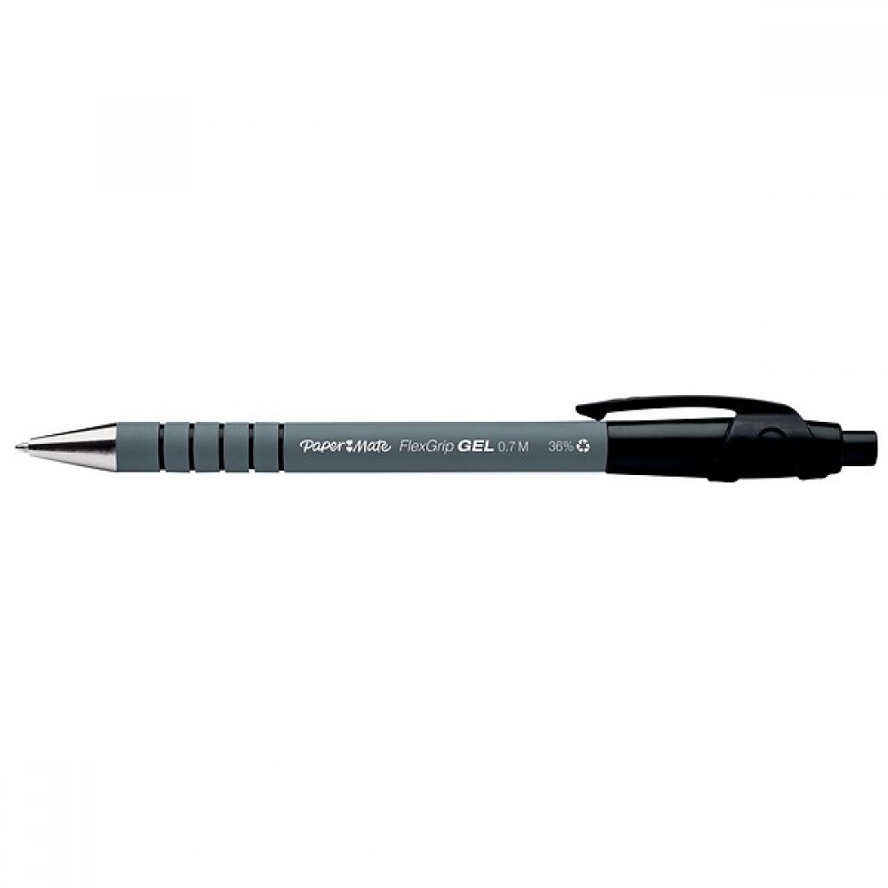 Stylo gel rétractable - PAPER MATE® FLEXGRIP GEL - par 12 PAPER MATE ...