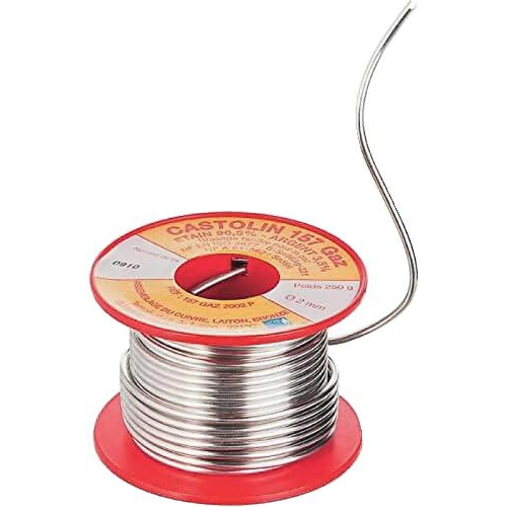 Alliage de brasage tendre - bobine 250g CASTOLIN | Bricozor