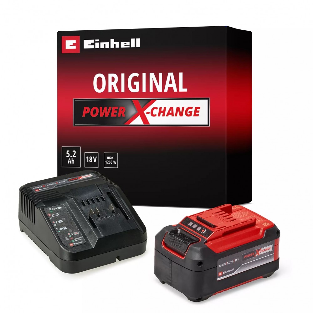 Starter Kit 18V 5,2Ah et chargeur 3A - Power X-Change EINHELL | Bricozor