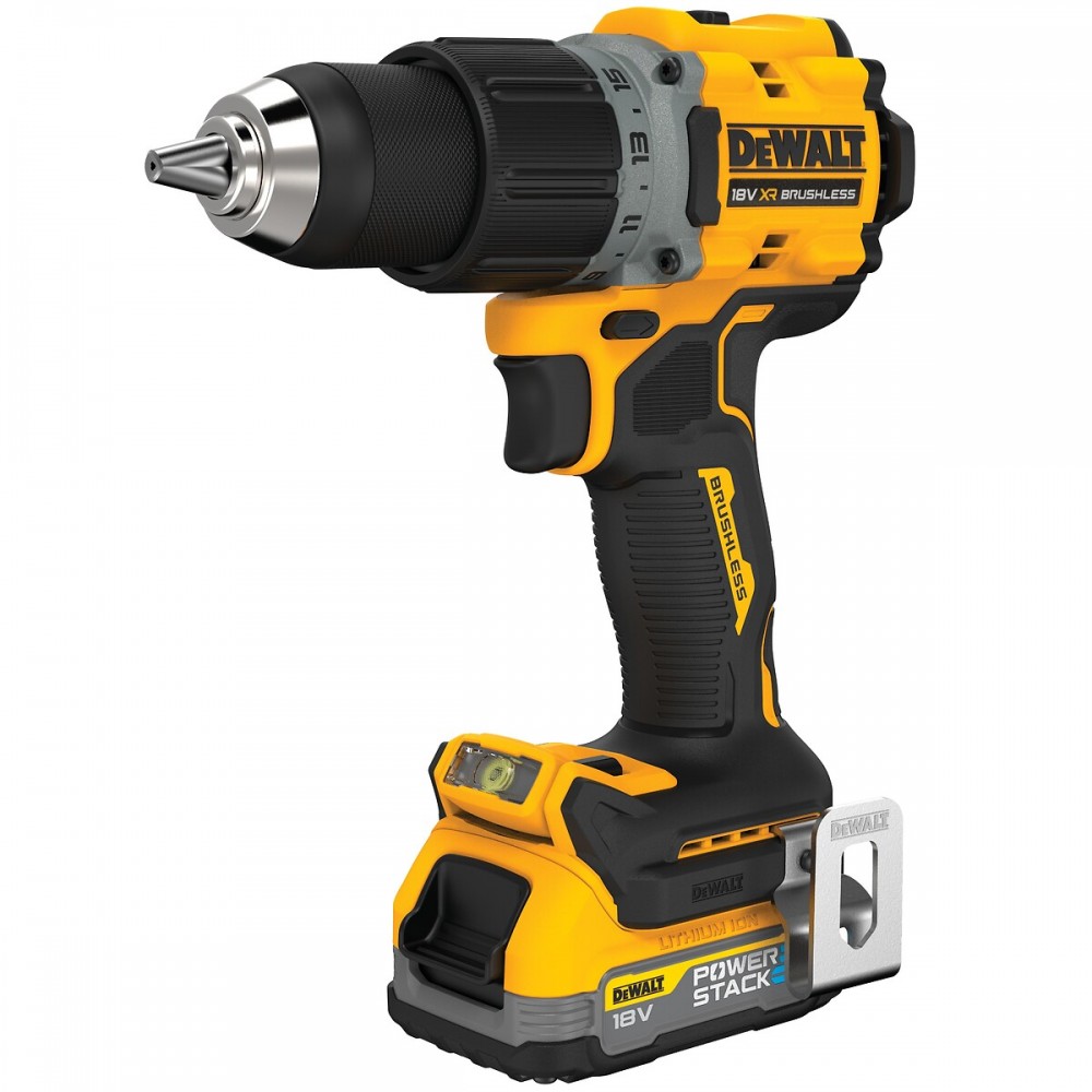 Perceuse visseuse Compacte XR 18V 1,7Ah Brushless -POWERSTACK-DCD800E2T-QW DEWALT | Bricozor