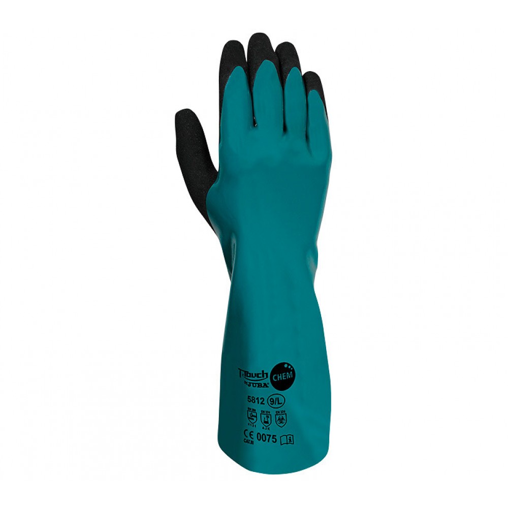 Gants double enduction bi-polymère nitrile - 5812 T-TOUCH CHEM - par 6 ...