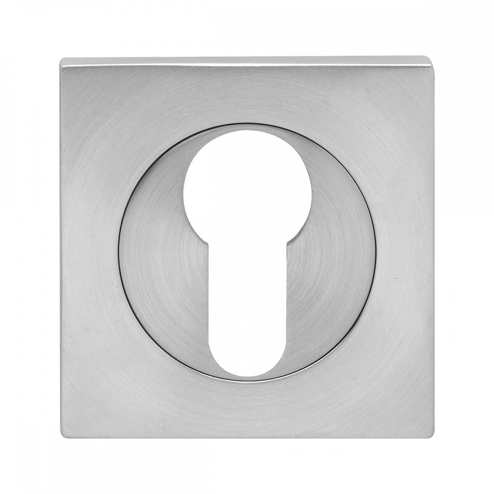 Paire de rosaces de sécurité carrées ESR340Q - inox satiné -52 x 10 mm ...