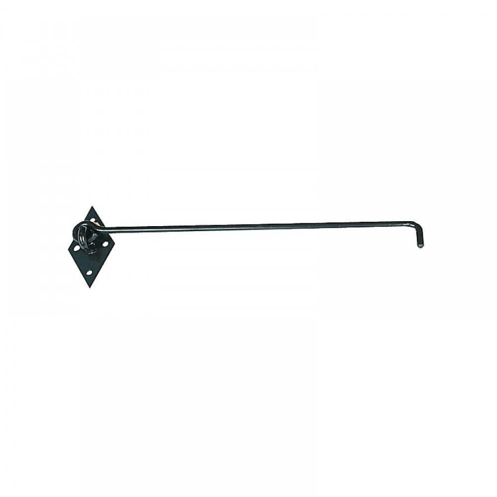 Lot de 5 crochets de contrevent sur platine - acier noir TORBEL | Bricozor