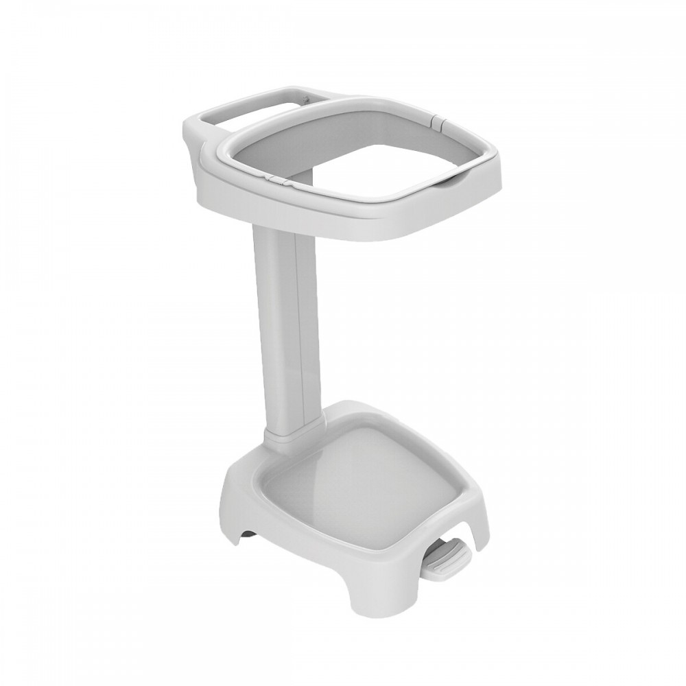 Support sacs poubelle 120 litres avec pédale et une roue de mobilité ...