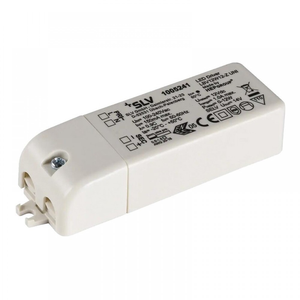 Alimentation LED - 12W/12V DC SLV | Bricozor