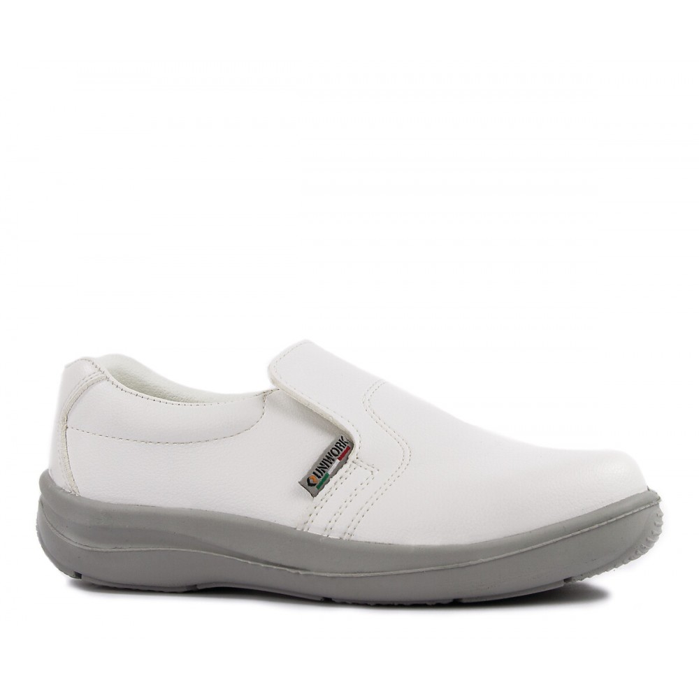 Mocassins de sécurité blancs pour femme Stella S2 FO SR UNIWORK | Bricozor
