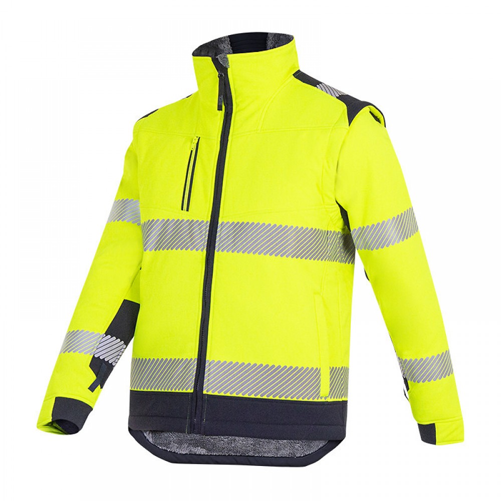 Veste softshell - haute visibilité - jaune fluo - SHERPA T2S | Bricozor