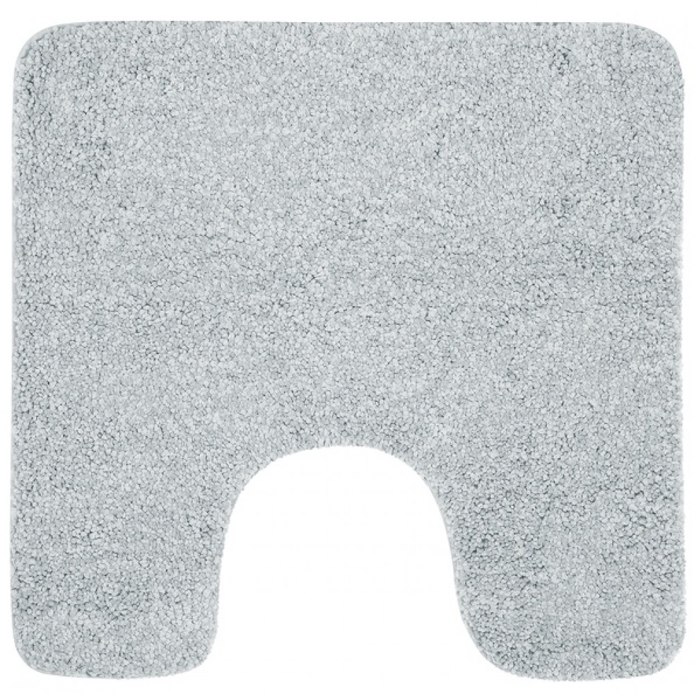 Tapis de WC - 55x55cm - Gris Clair - Microfibre - antidérapant ...