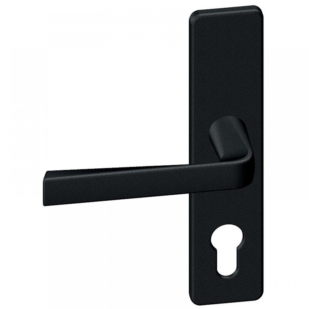 Poignées de porte sur plaques - entraxe 165 mm - noir basalt - Kaza ... Poignées de porte sur plaques - entraxe 165 mm - noir basalt - Kaza ...