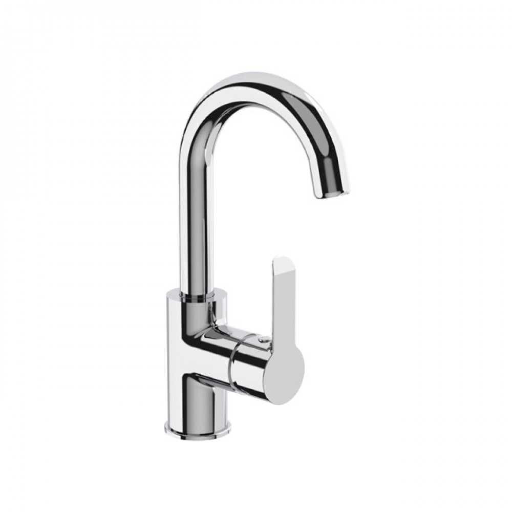 Mitigeur Lavabo Col De Cygne En Laiton Chrom KING KRAMER Bricozor