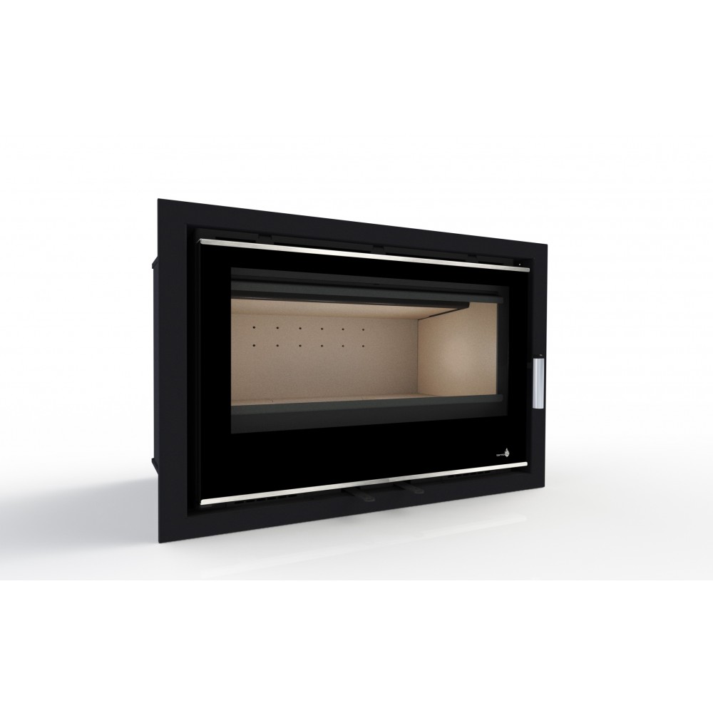 Insert à bois avec ventilation et cadre acier ou verre - C-995-S ...