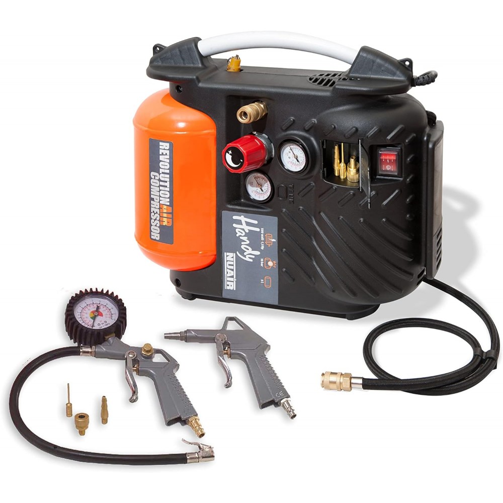 Compresseur 5L - 1,5Hp 85L/Min - Handy revolutionair - 425022 MECAFER ...