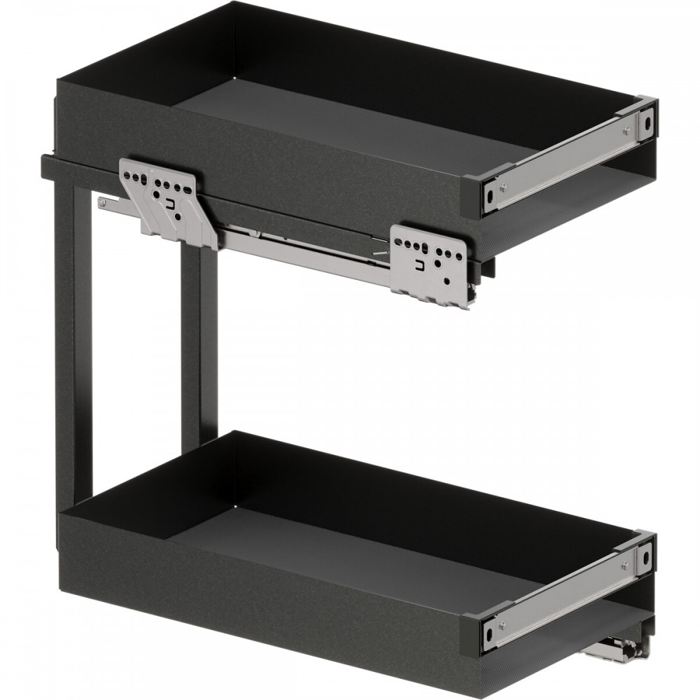Kit rangement coulissant Sub Rack Essentio anthracite - 512 x 300 mm ...