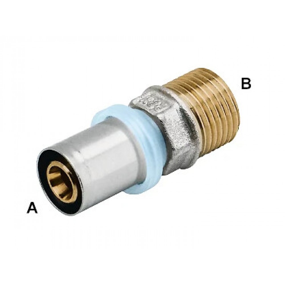 Raccord à sertir pour tube multicouche filetage mâle RBM | Bricozor