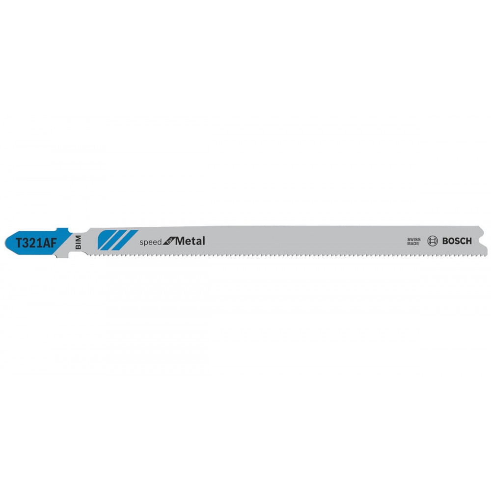 Lames de scies sauteuses pour les métaux - T321AF - Boite de 5 BOSCH ...
