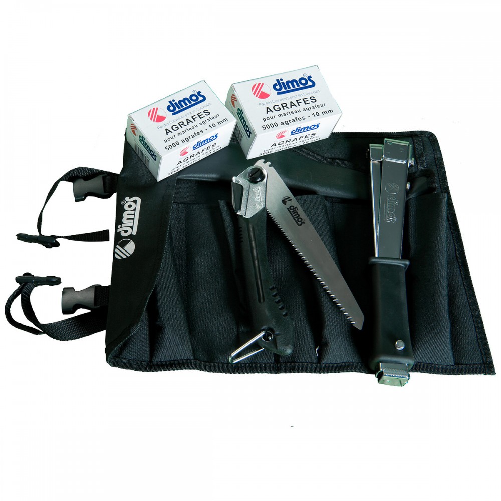 Sacoche à outils spéciale agrafage ascie japonaise et marteau agrafeur ...