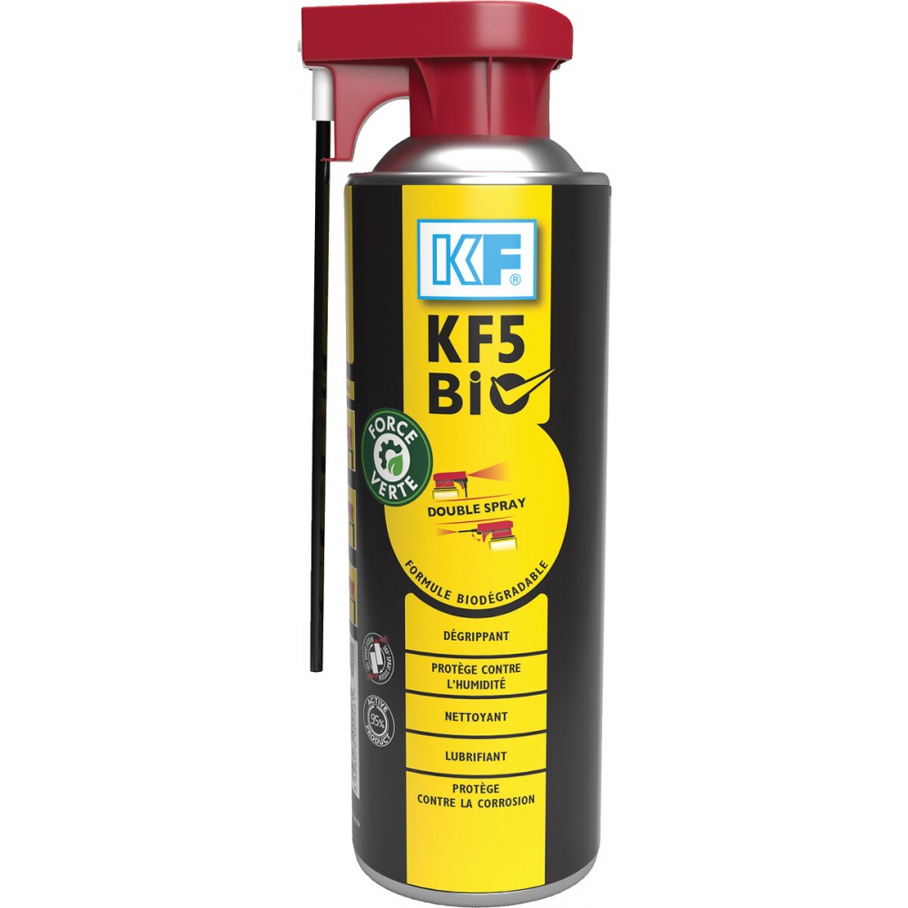 Huile polyvalente biodégradable KF5 Bio double spray - 400 ml KF | Bricozor