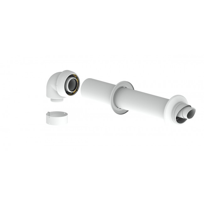 Kit horizontal PP pour chaudière ventouse - système concentrique ...