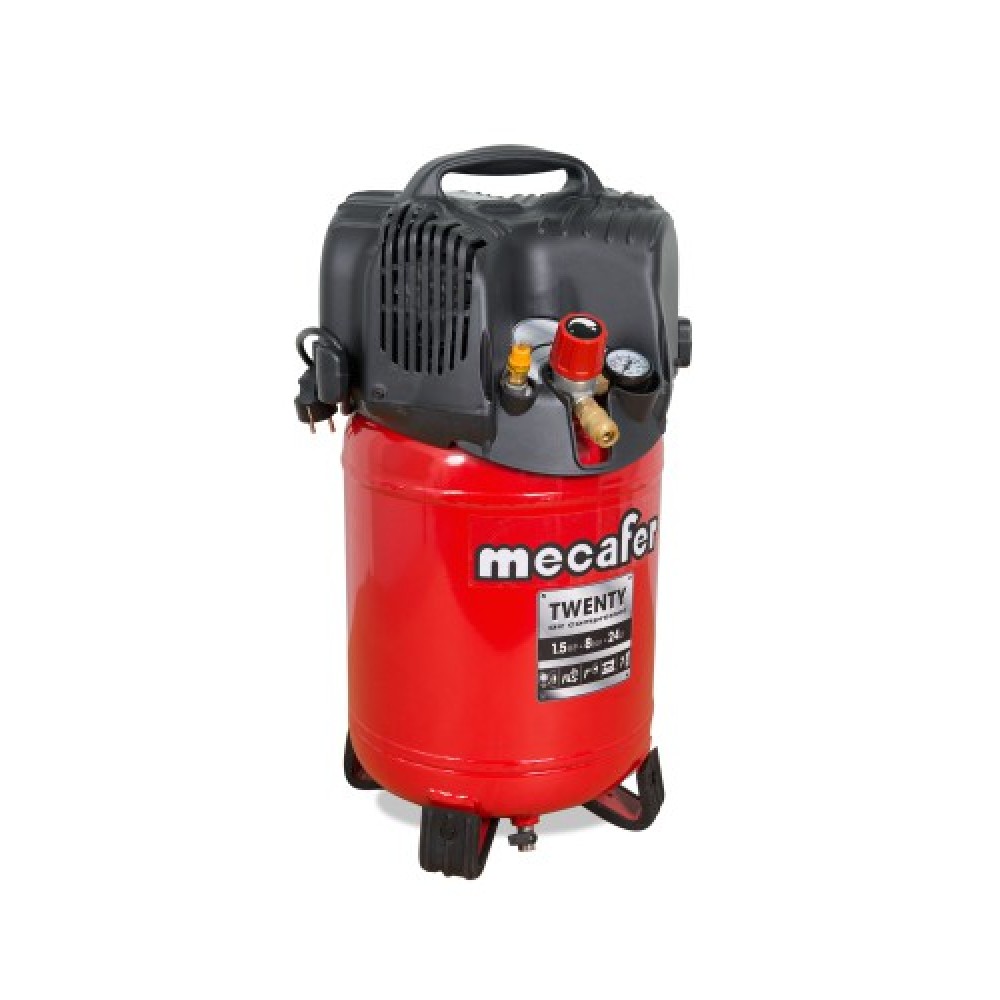 Compresseur d'air vertical 24L 1,5HP TWENTY MECAFER | Bricozor