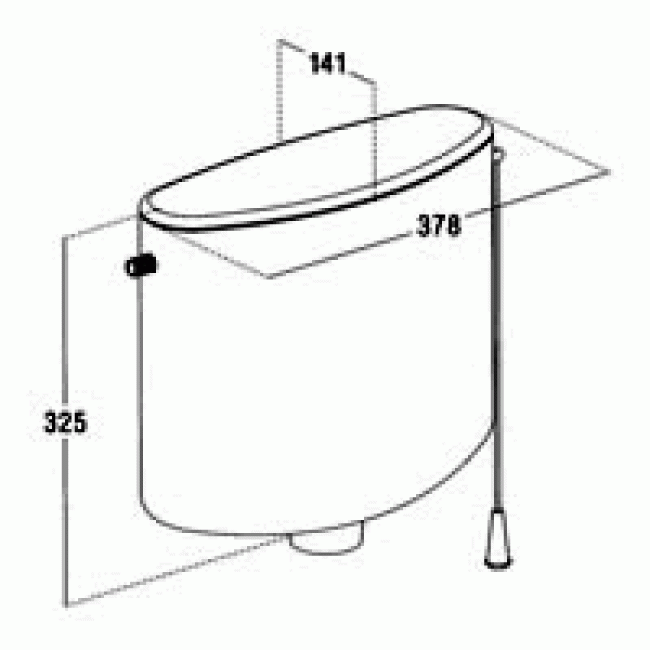 Réservoir wc haut blanc NICOLL | Bricozor
