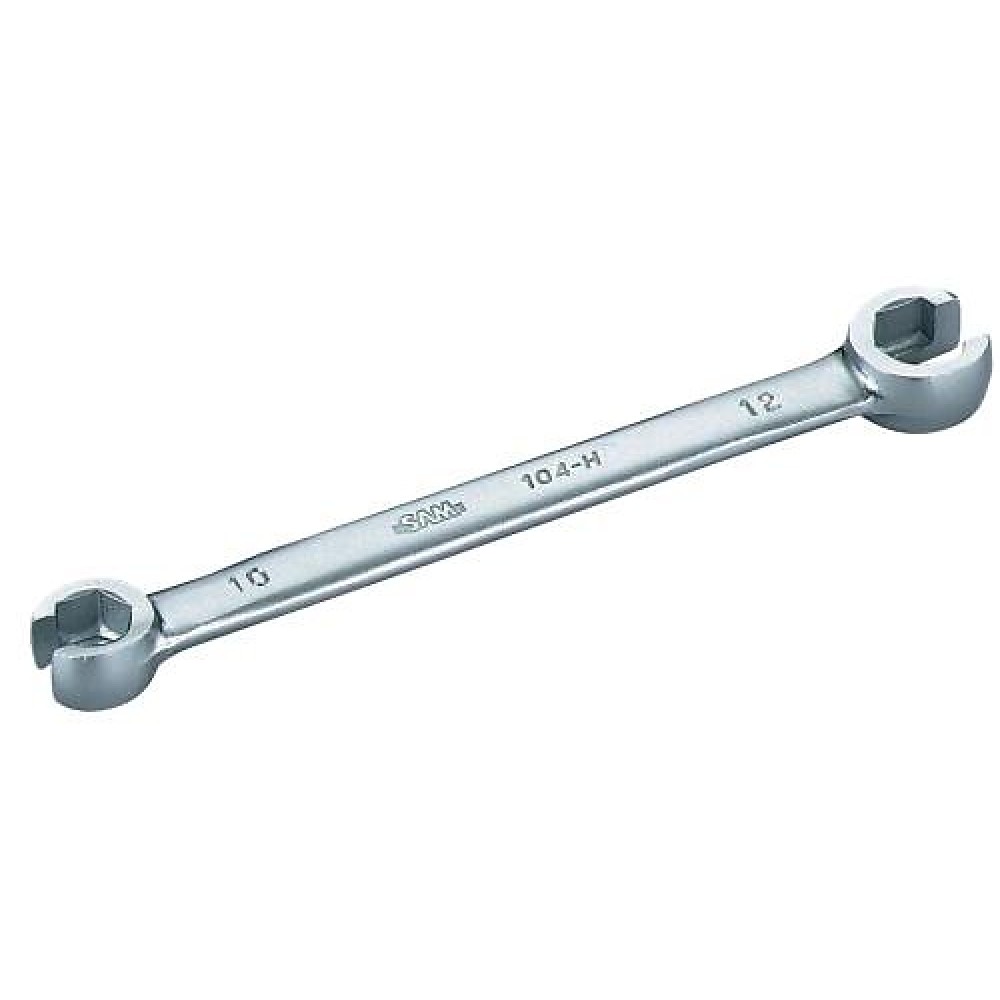 Clé polygonale à tuyauter 6 pans - en acier au chrome-vanadium - 10x11 ...