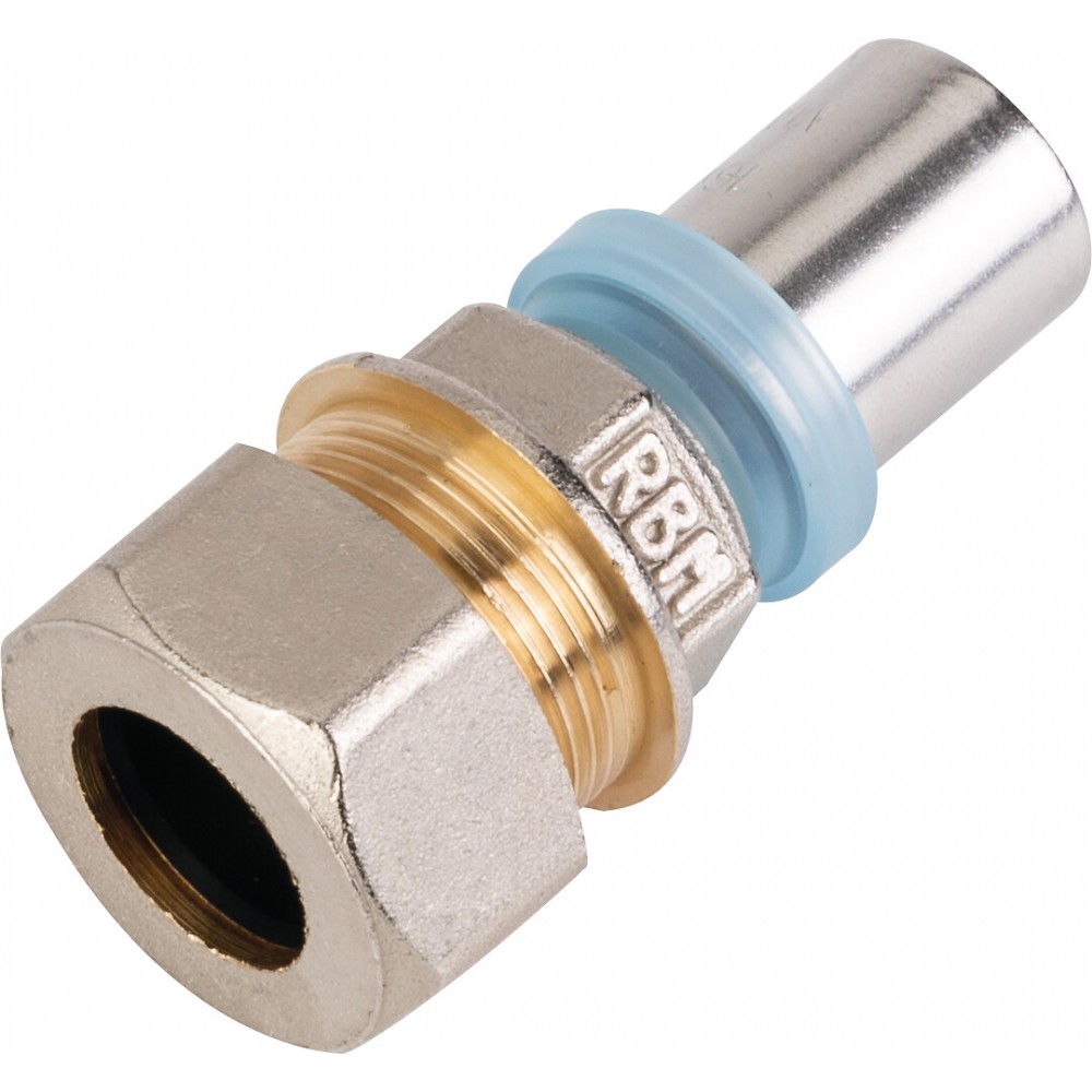 Raccord passerelle à sertir pour tube multicouche et tuyau PER RBM | Bricozor