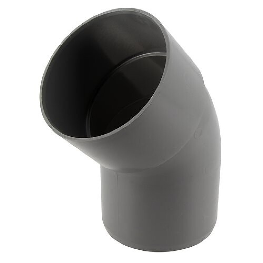 12 X Coude PVC gris 22°30 M/F diamètre 100 mm Girpi | Bricozor