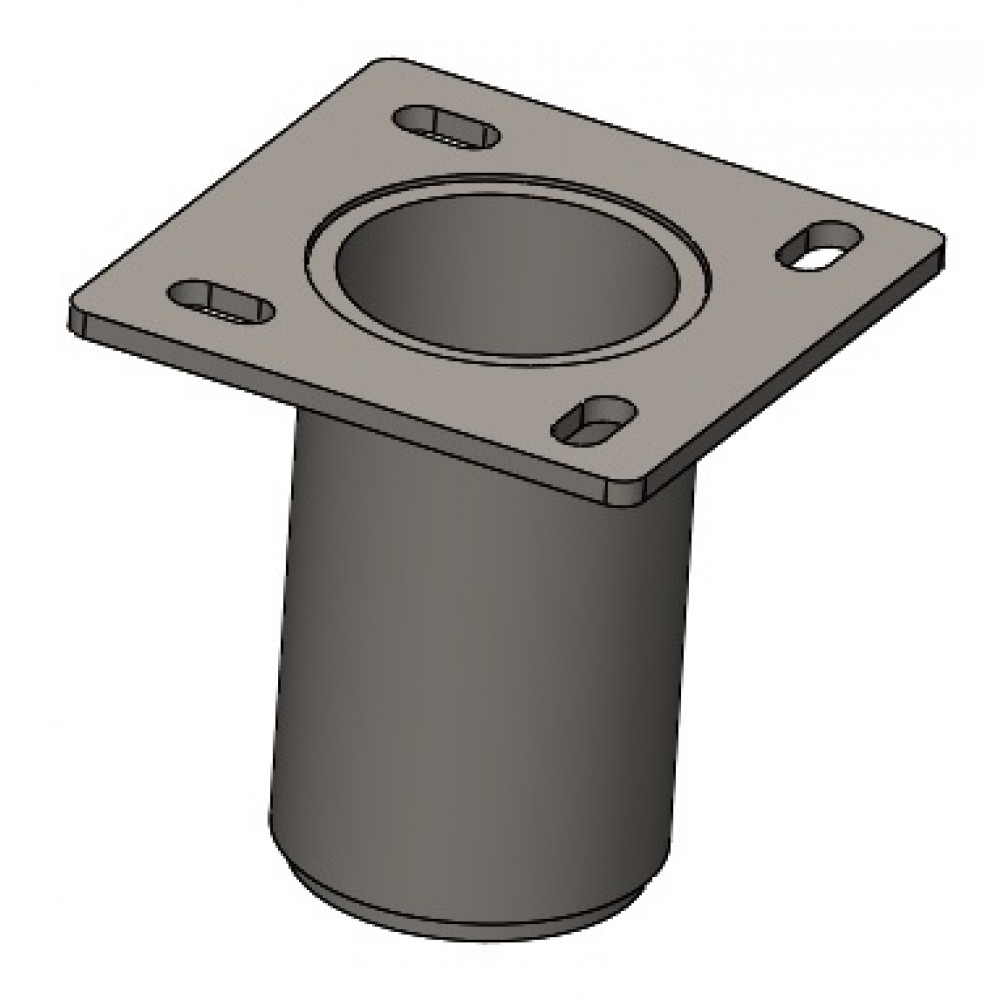 Embase encastrée au sol - avec bouchon de protection TRACTEL | Bricozor