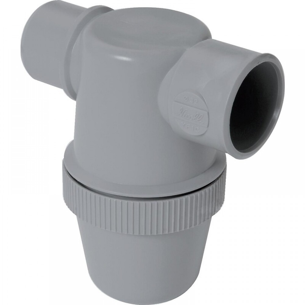 Siphon de parcours PVC horizontal à coller - diamètre 32 mm - YF1C ...