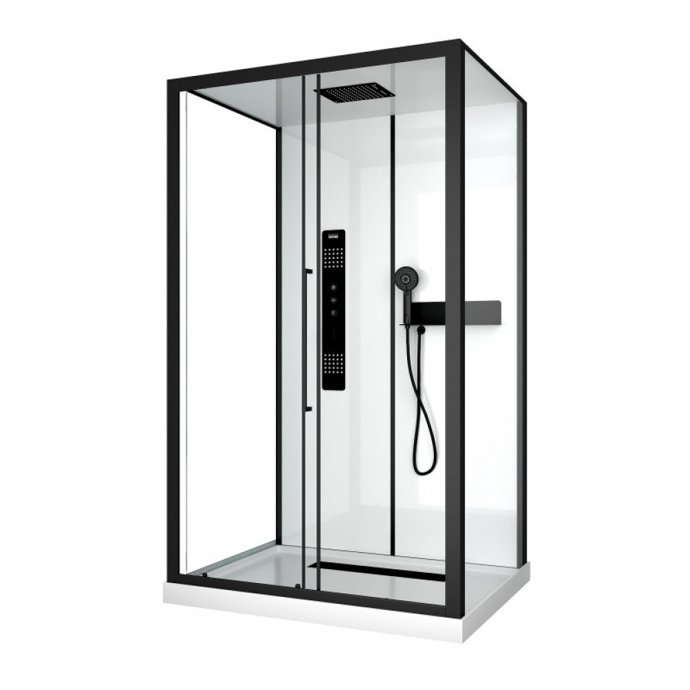 Cabine de douche hydromassante 115x90 cm Urban 2 - porte coulissante ...