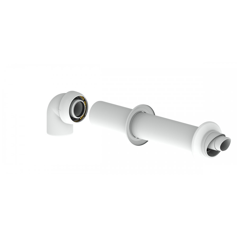 Kit horizontal PP pour chaudière ventouse - système concentrique ...