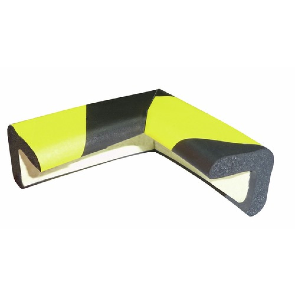 Protection de coin en mousse - coloris jaune/noir VISO | Bricozor