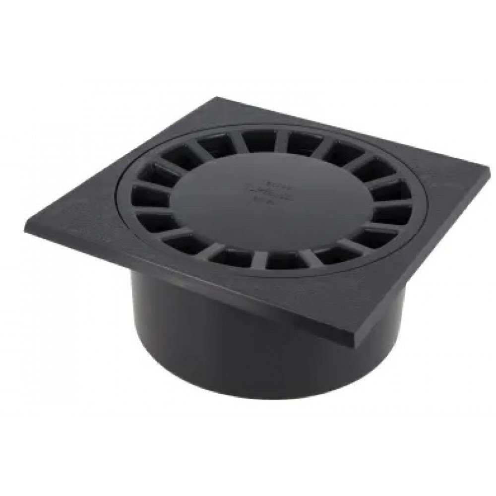 Siphon de sol PVC 200x200 mm à emboîture incorporée verticale SC089 ...