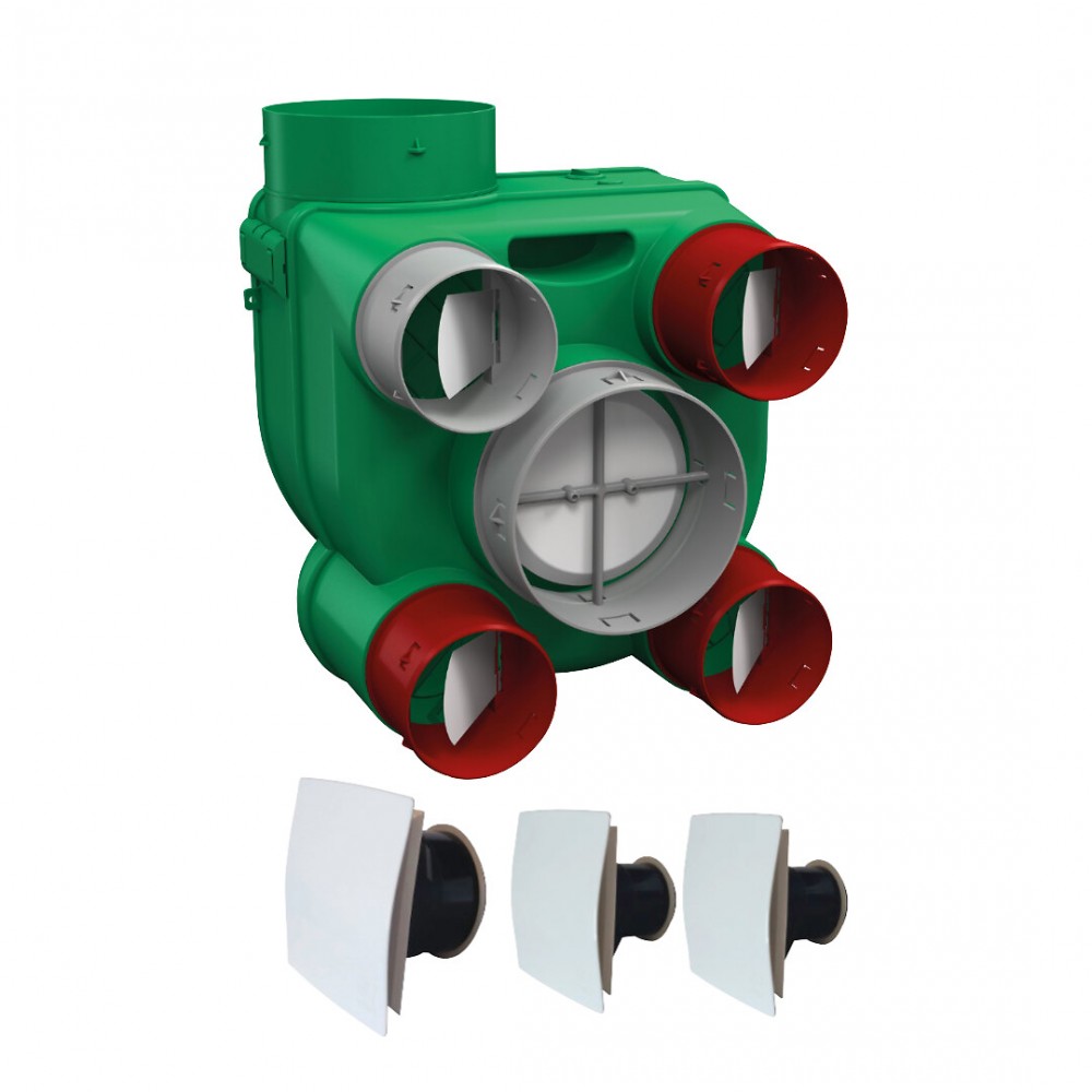 VMC simple flux hygrovariable avec bouches design - Ariant HCS AXELAIR | Bricozor