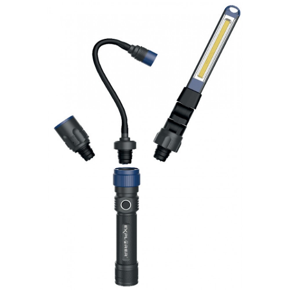 Torche multifonctions rechargeable avec 3 embouts BATILEC | Bricozor